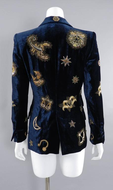 Emilio Pucci Fal 2015 Blue Velvet Zodiac Jacket at 1stDibs | emilio ...