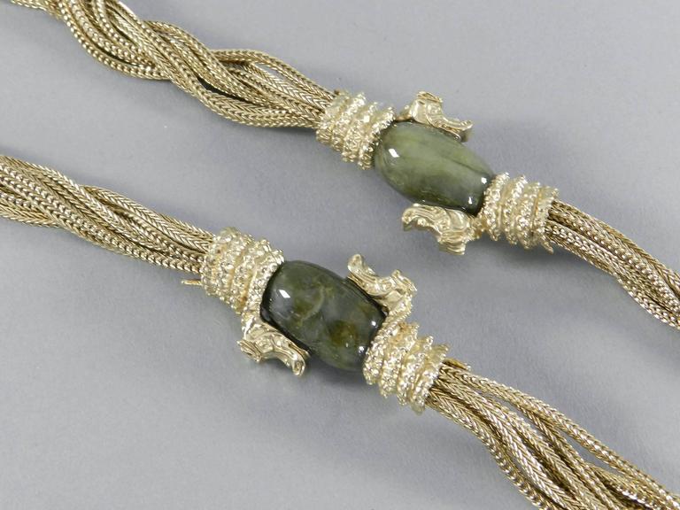 Chanel 10A Shanghai Collection Long Gold Rope Dragon Necklace at ...
