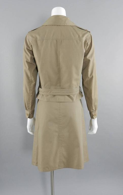 YSL Vintage 1968 La Saharienne Safari jacket and skirt set - Beige at ...