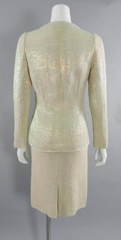 Chanel Spring 1999 Haute Couture Runway Shimmer Suit at 1stDibs