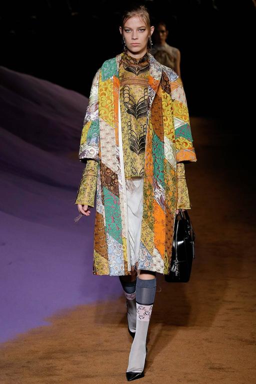 Prada Spring 2015 Runway Patchwork Dinner Coat at 1stDibs