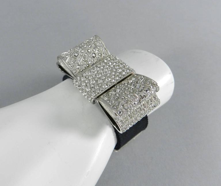 Chanel 13B Rhinestone Jewelled Bow Bracelet at 1stDibs | chanel.13.br