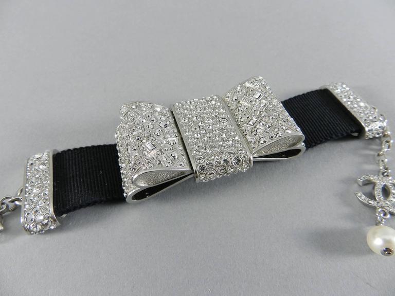 Chanel 13B Rhinestone Jewelled Bow Bracelet at 1stDibs | chanel.13.br
