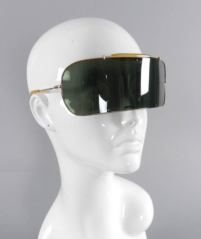 Maison Martin Margiela Visor Sunglasses in case at 1stDibs | single ...