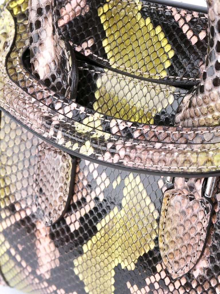 Alexander Mcqueen Small Lime Green Python Heroine Bag at 1stDibs ...