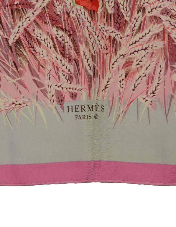 Hermes Pink and Grey Silk Bunny Print 36" Square Scarf at 1stDibs ...