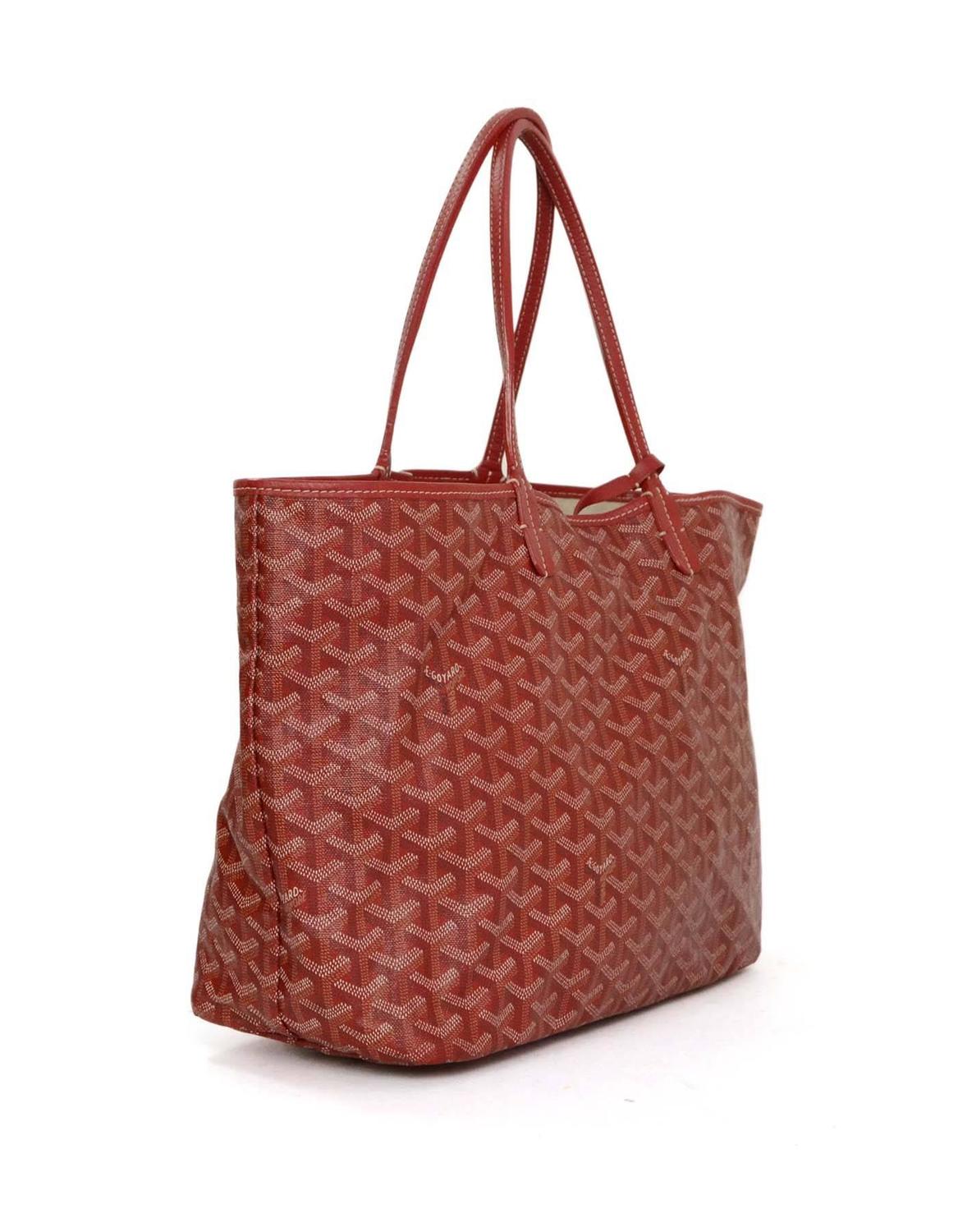 Goyard Red St. Louis MM Tote Bag For Sale at 1stdibs