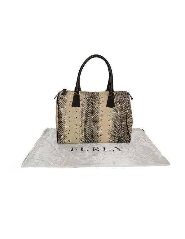 Furla Snakeskin Print Leather Speedy Bag GHW For Sale at 1stDibs