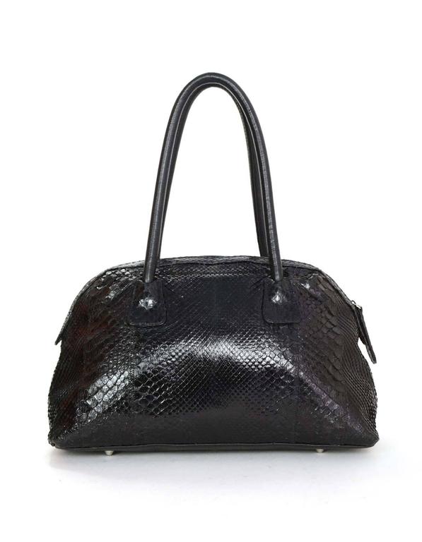 Carlos Falchi Black Python Shoulder Bag rt. $2, 895 at 1stDibs