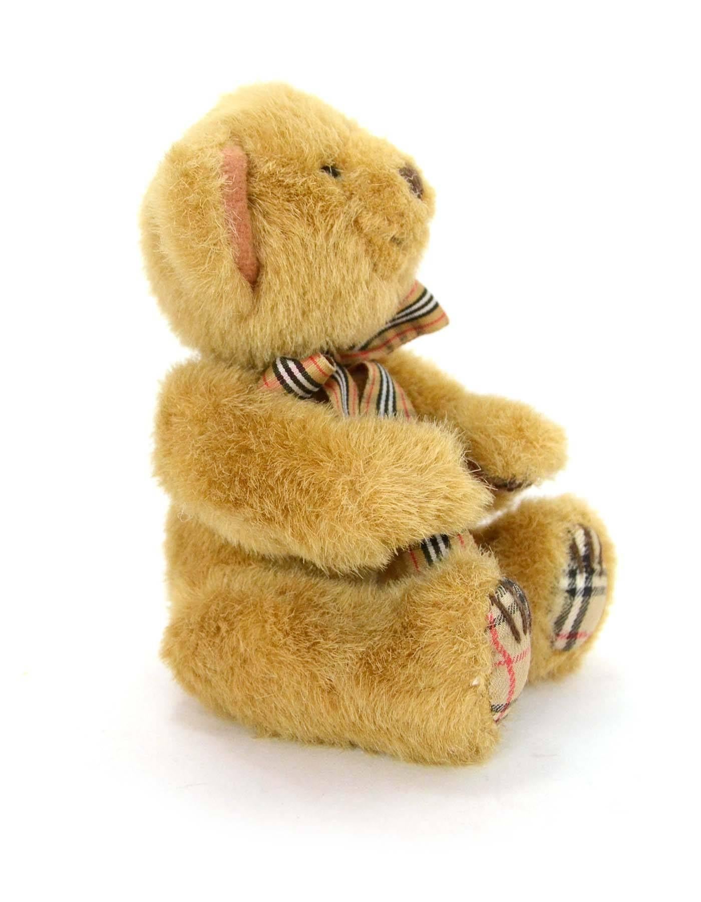 Burberry Mini Nova Check Teddy Bear For Sale at 1stDibs | burberry ...