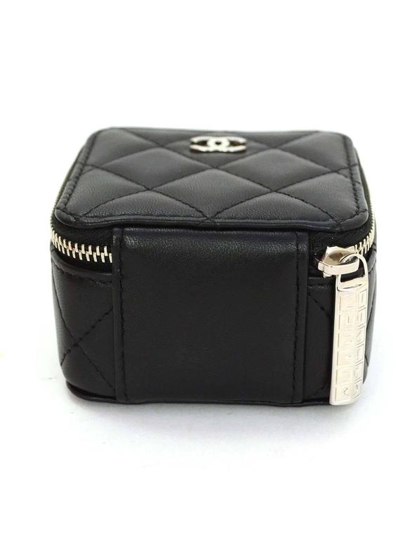 Chanel 2016 Black Quilted Leather Jewelry Box with SHW at 1stDibs ...