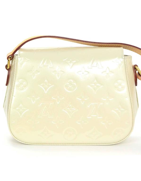 Louis Vuitton Ivory Monogram Vernis Bellflower PM Crossbody Bag at ...