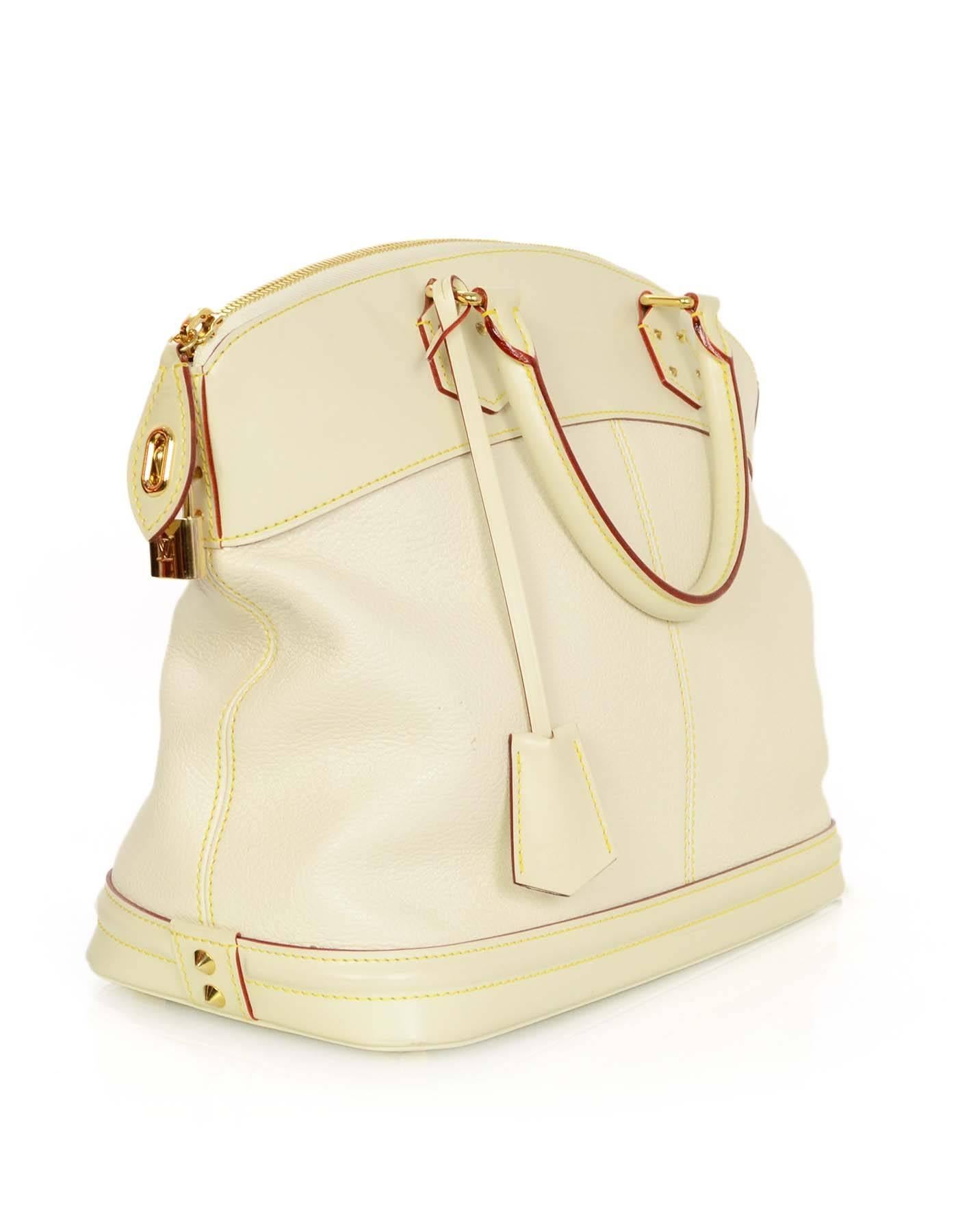 Louis Vuitton Ivory Suhali Leather Lockit MM Bag rt. $3, 900 For Sale ...