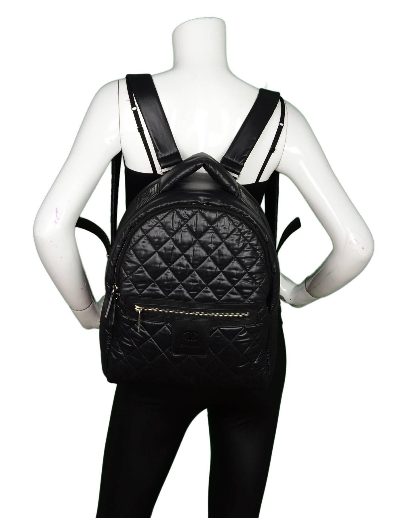 Chanel 2016 Black Nylon Coco Cocoon Backpack Bag For Sale at 1stDibs ...