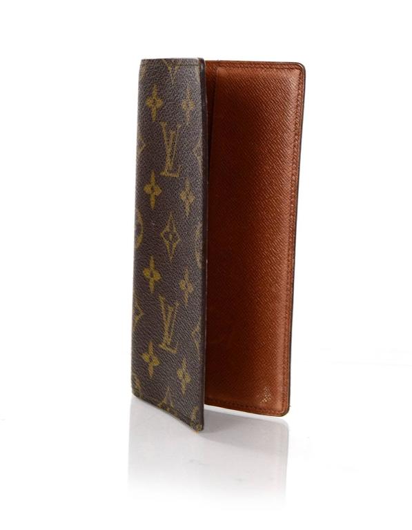 Louis Vuitton Monogram Pocket Agenda Cover/Checkbook Cover For Sale at ...