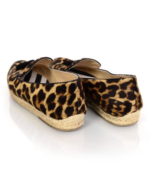 Christian Louboutin Ponyhair Leopard Print Espadrilles w/ Tassel sz 10 ...
