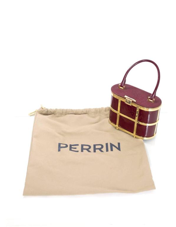 Perrin Red Stingray Le Cage Top Handle Bag For Sale at 1stDibs