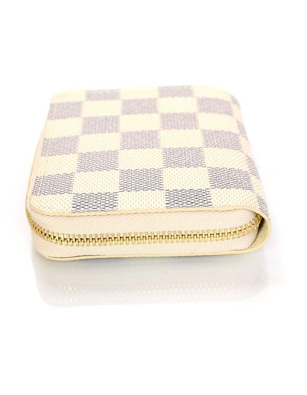 Louis Vuitton Damier Azur Zippy Coin Purse Wallet For Sale at 1stDibs