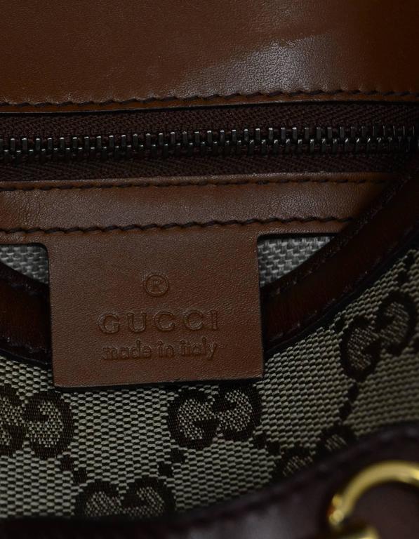 Gucci Brown Classic GG Monogram Canvas Medium Lady Web Crossbody Bag at ...