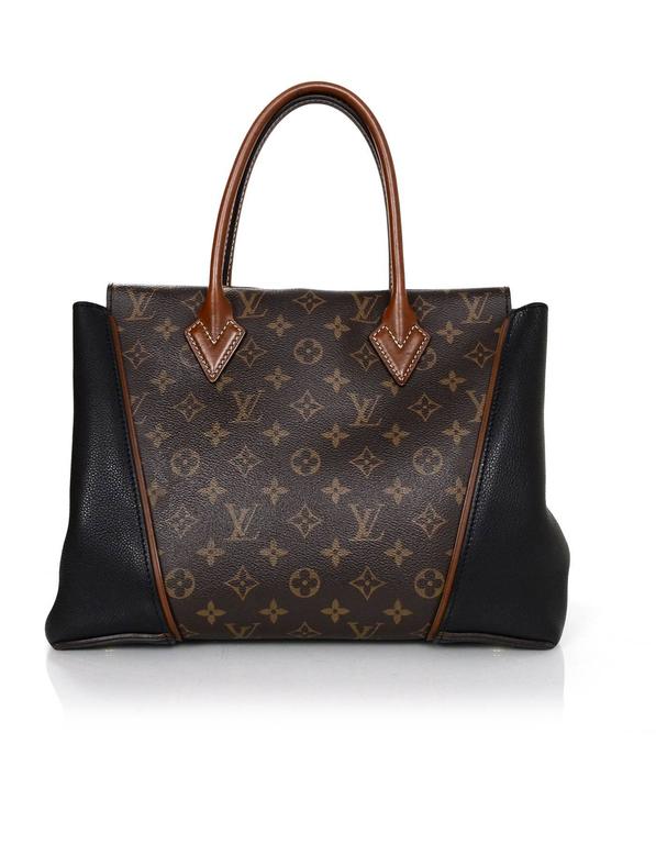 Louis Vuitton Monogram and Black Leather W PM Tote Bag rt. $4,600 For ...