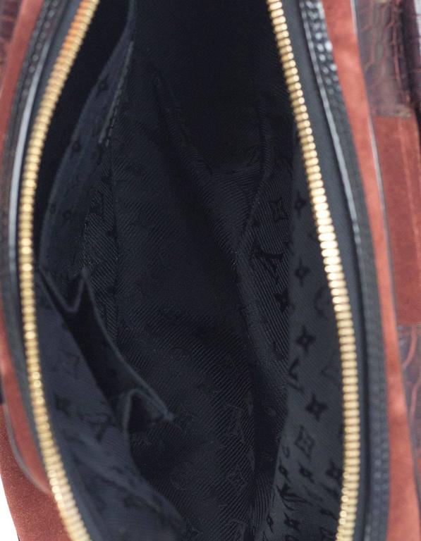 Louis Vuitton Limited Edition Rust Suede Havane Stamped Trunk PM Bowler ...