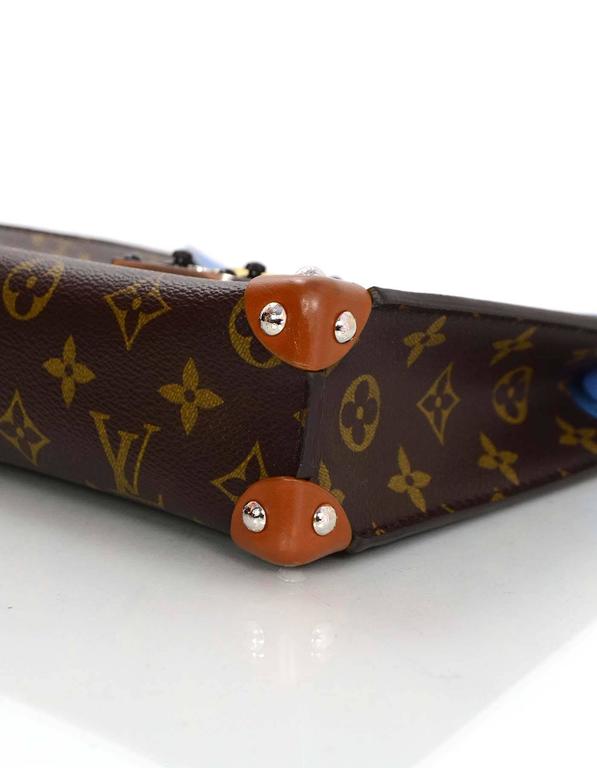 Louis Vuitton Blue and Bown Monogram Mask Pochette Crossbody Bag rt ...
