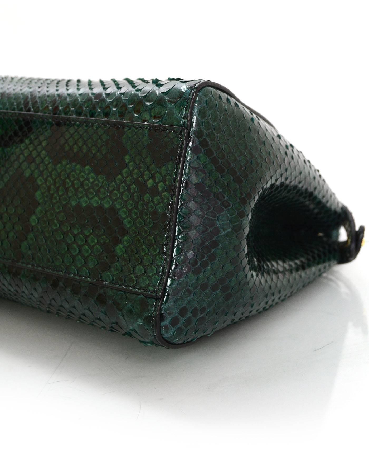 Fendi Green Python Mini Peek-a-Boo Crossbody Bag rt. $5, 950 For Sale ...