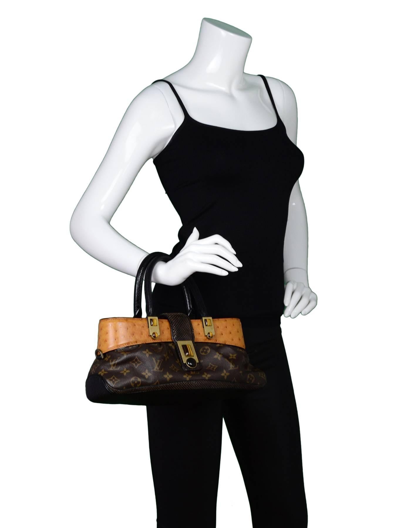 Louis Vuitton Ltd. Ed. Monogram and Ostrich Macha Waltz Bag rt. $3, 700 ...