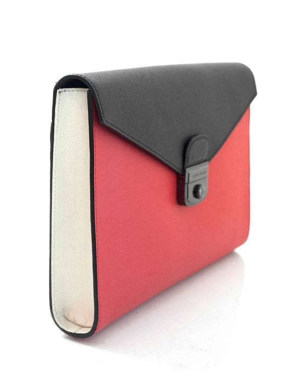 Longchamp Le Pliage Hertiage Tri-Color Clutch Bag For Sale at 1stDibs