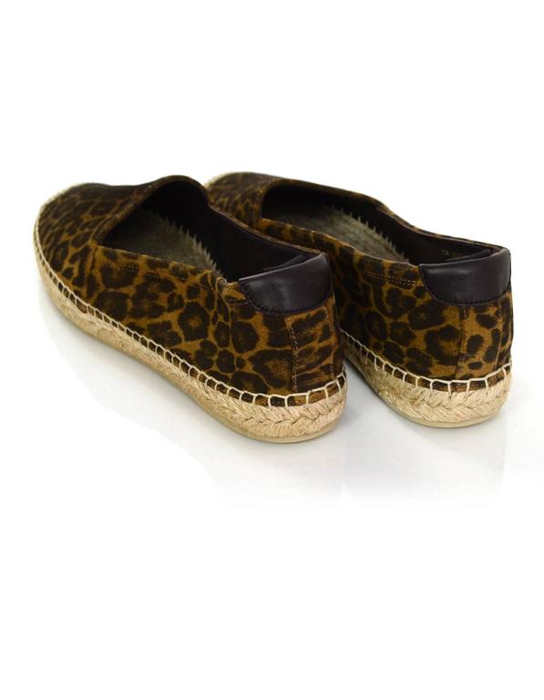 Saint Laurent NEW Leopard Print Espadrilles sz 39 For Sale at 1stDibs