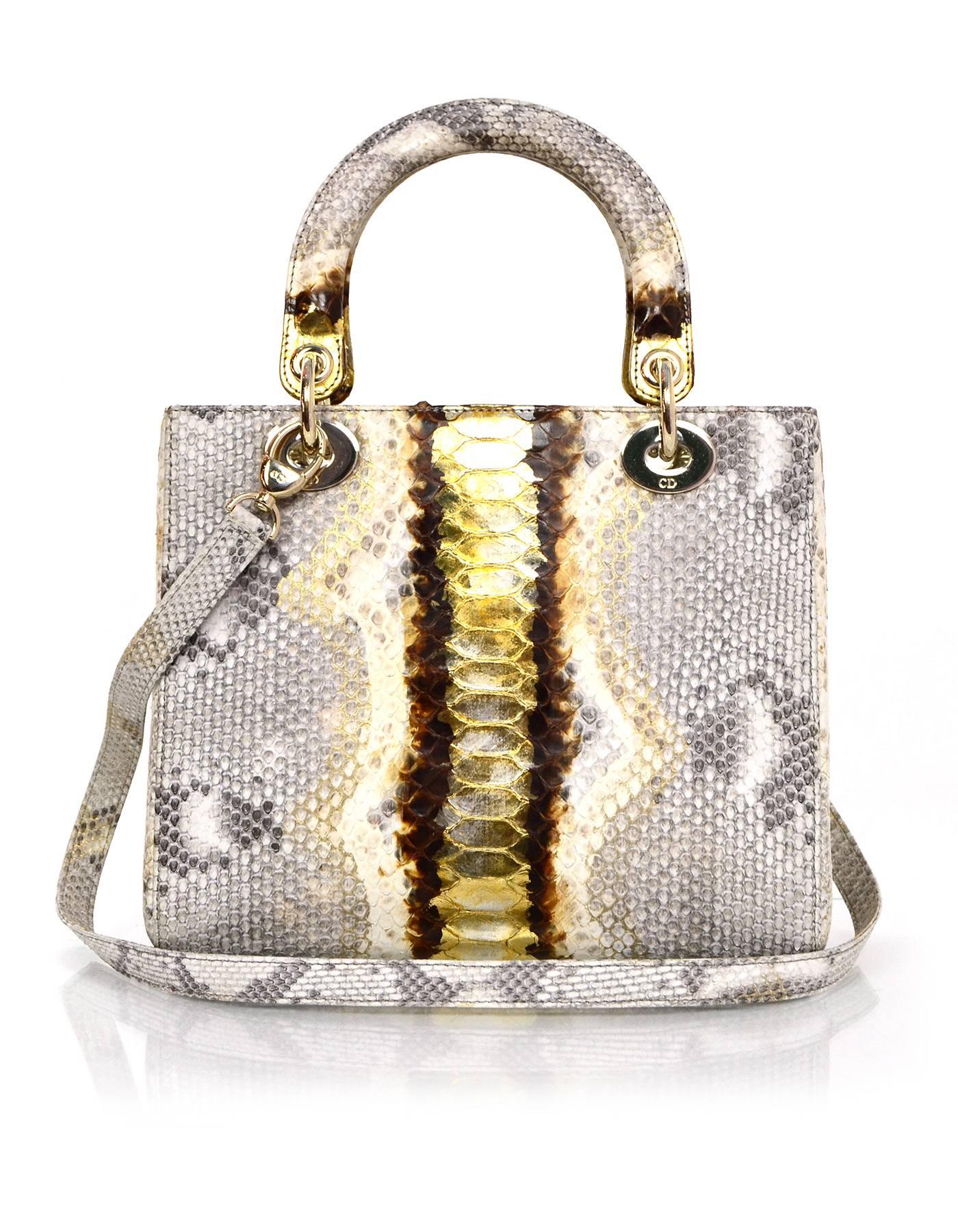 Christian Dior NEW Python Medium Lady Dior Bag rt. $8, 600 For Sale at ...