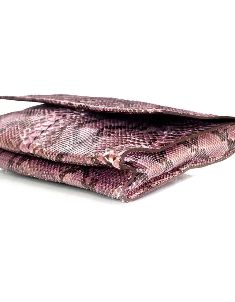 Prada Purple Python Shoulder Bag with Dust Bag For Sale at 1stDibs ...