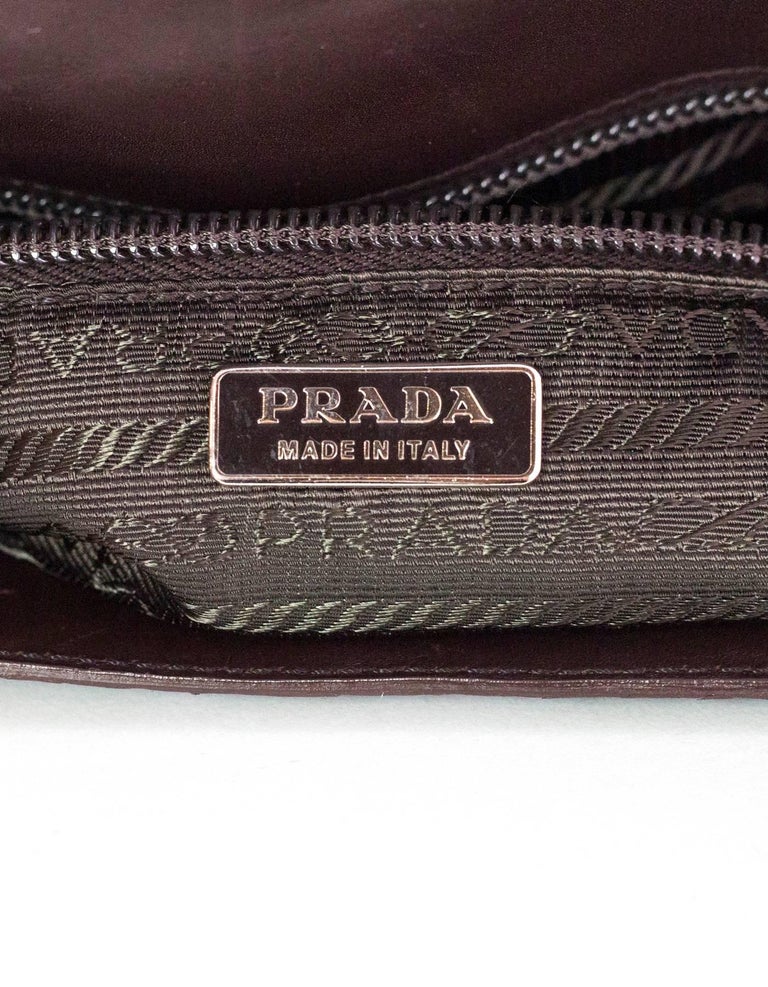 Prada Purple Python Shoulder Bag with Dust Bag For Sale at 1stDibs ...