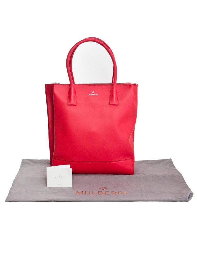 Mulberry Red Leather Arundel Tote Bag For Sale at 1stDibs | mulberry ...