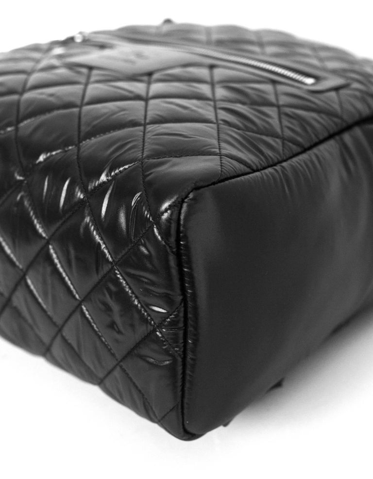 Chanel NEW 2017 Black Quilted Nylon Coco Cocoon Backpack Bag at 1stDibs ...