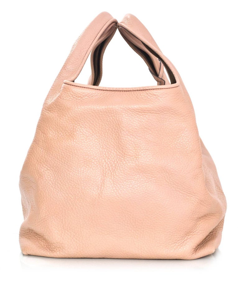 Loewe Rose Leather Calle Hobo Tote Bag For Sale at 1stDibs
