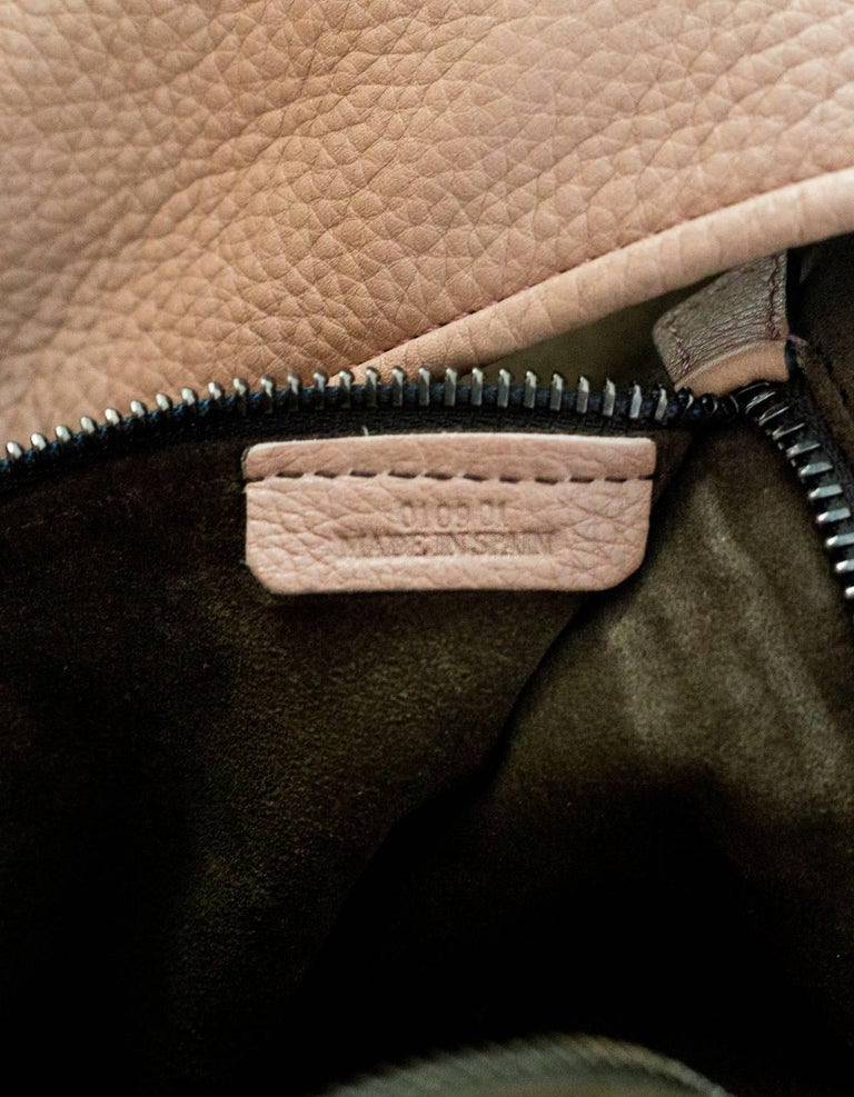 Loewe Rose Leather Calle Hobo Tote Bag For Sale at 1stDibs