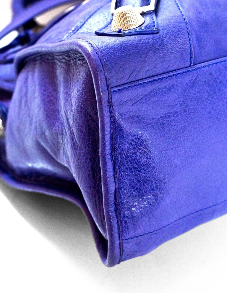 Balenciaga Bleu Lavande Agneau Lambskin Giant 21 City Tote Bag For Sale ...