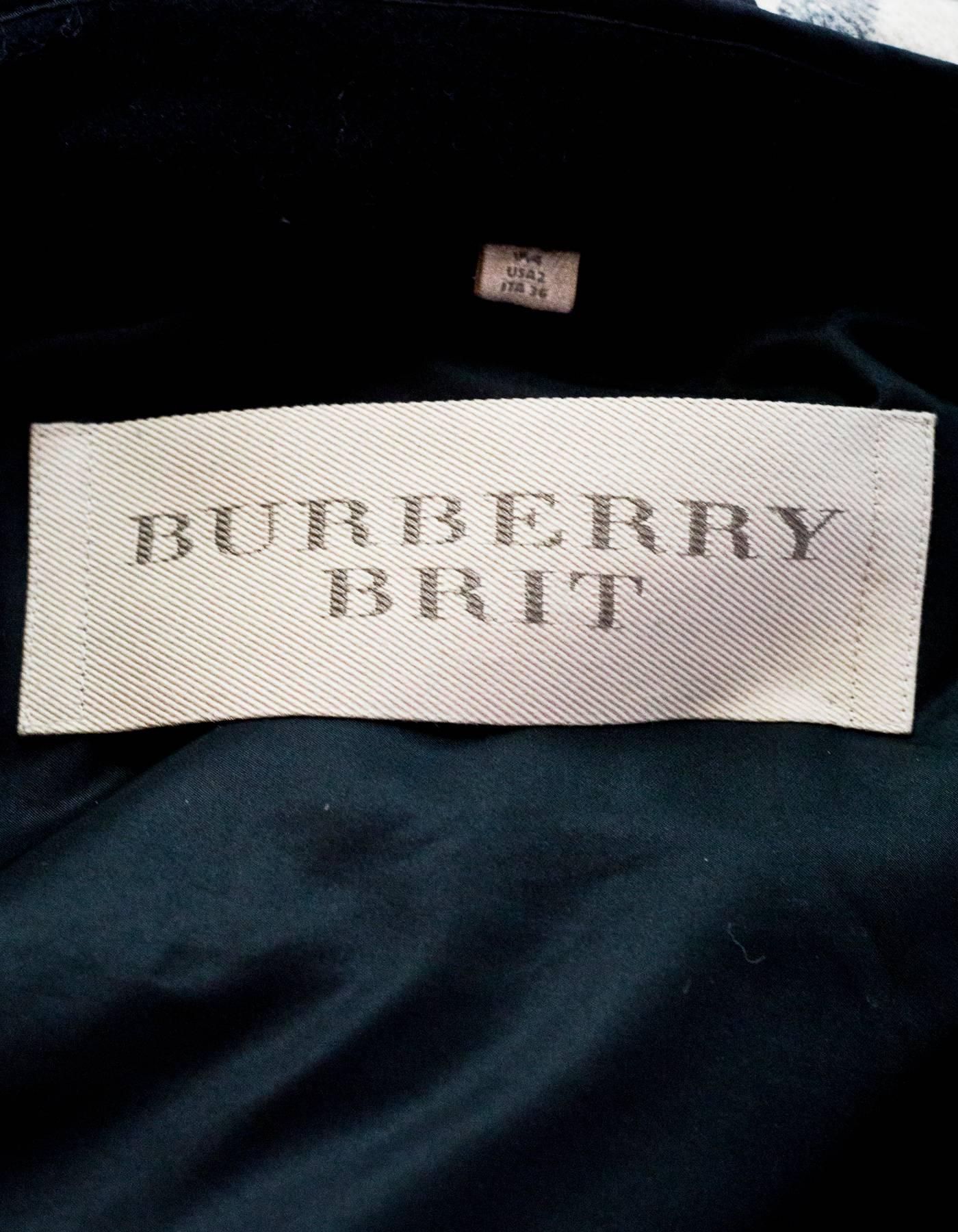 Burberry Brit Black Wool Toggle Coat For Sale at 1stDibs | burberry ...