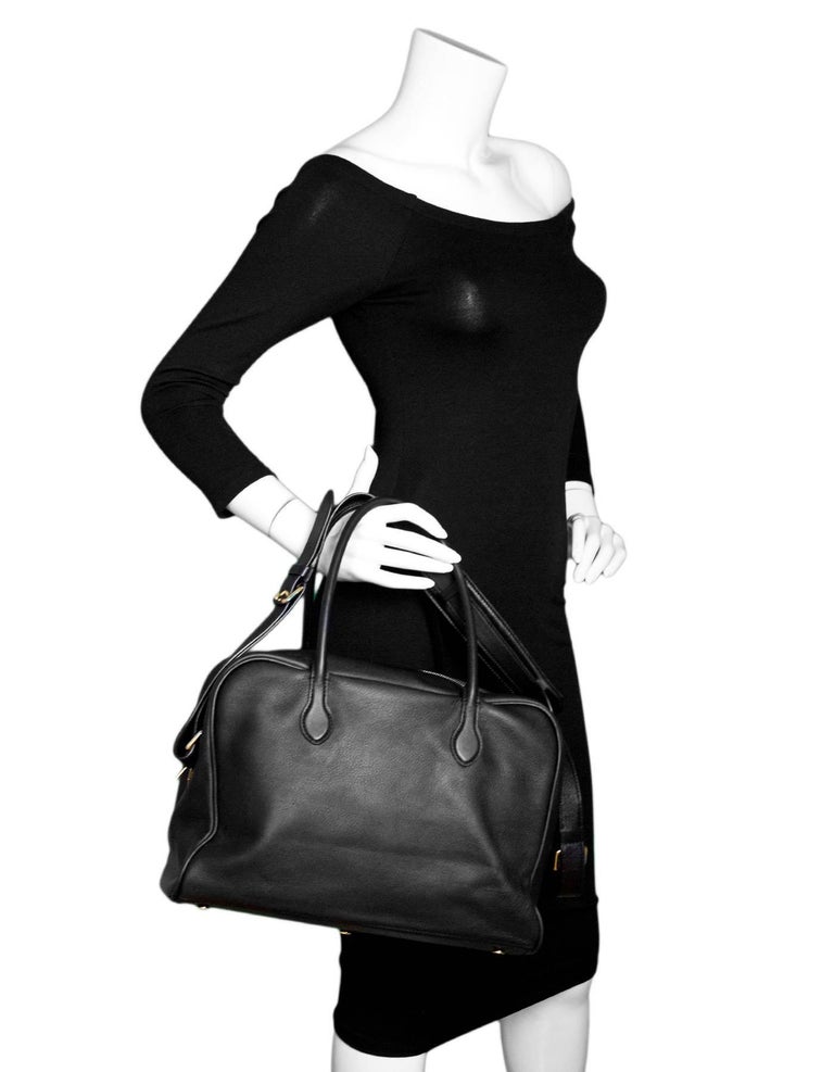 Balmain Black Leather Pierre Satchel Bag with Strap at 1stDibs ...