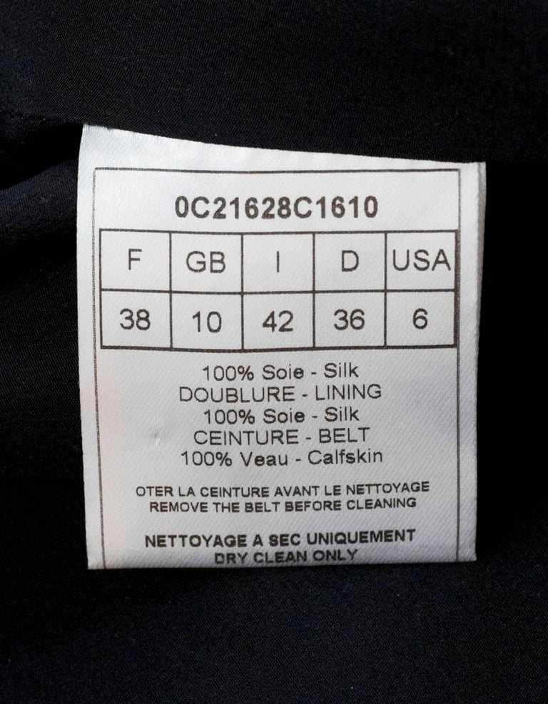 Christian Dior Black and White Silk Herringbone Button-Up Dress For ...