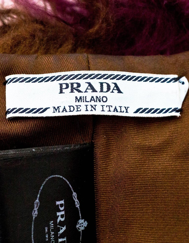 Prada Multi-Color Curly Sheep Fur Scarf For Sale at 1stDibs | prada fur ...