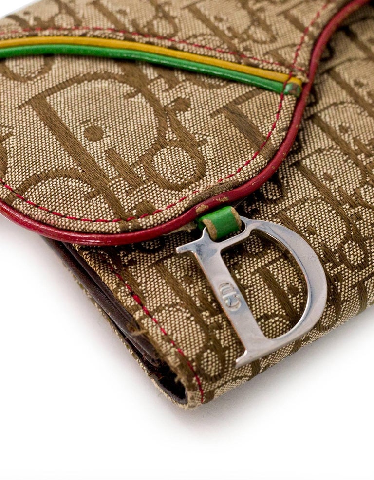 Christian Dior Tan Monogram Rasta Wallet For Sale at 1stDibs | dior ...