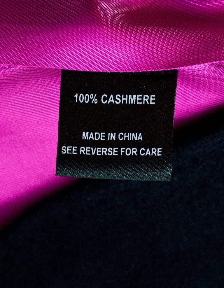 Thalian Black Cashmere Blazer sz US8 For Sale at 1stDibs