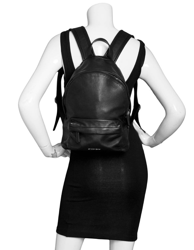 Givenchy Black Calfskin Leather Mini Backpack Bag For Sale at 1stDibs