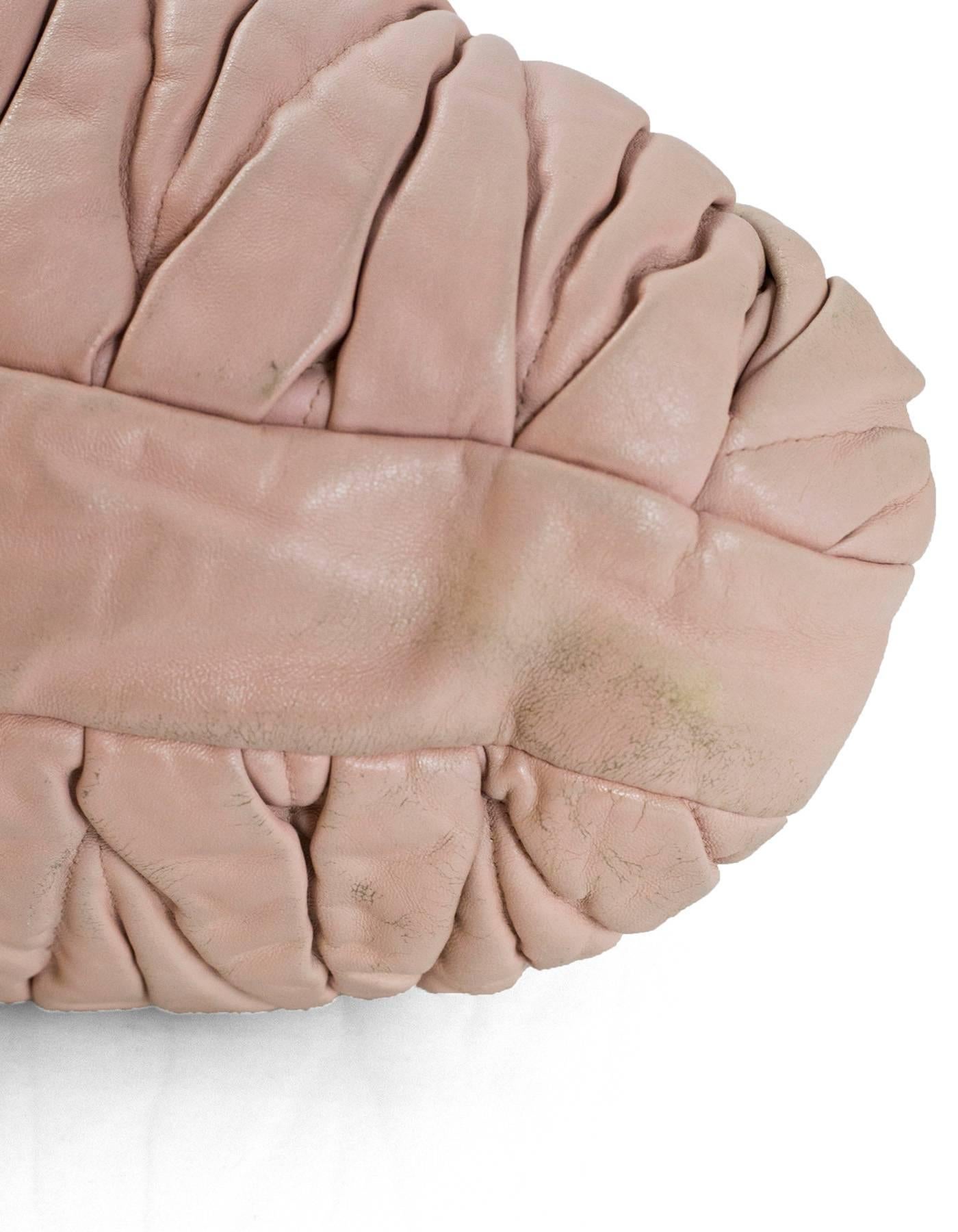 Miu Miu Blush Matelasse Lambskin Coffer Satchel Bag with DB For Sale at ...