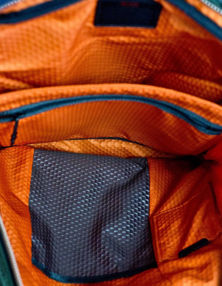 Tumi Green Nylon Knox Backpack Bag For Sale at 1stDibs | tumi knox backpack