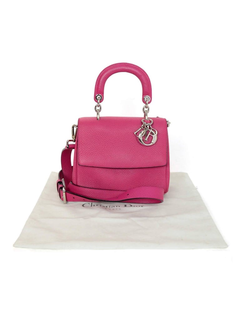 Christian Dior Pink Leather Mini Be Dior Flap Crossbody Bag For Sale at ...