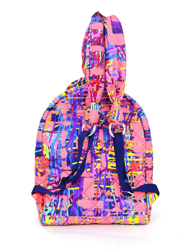 Chanel Pink and Multicolor Quilted Backpack Bag, 2018 at 1stDibs ...