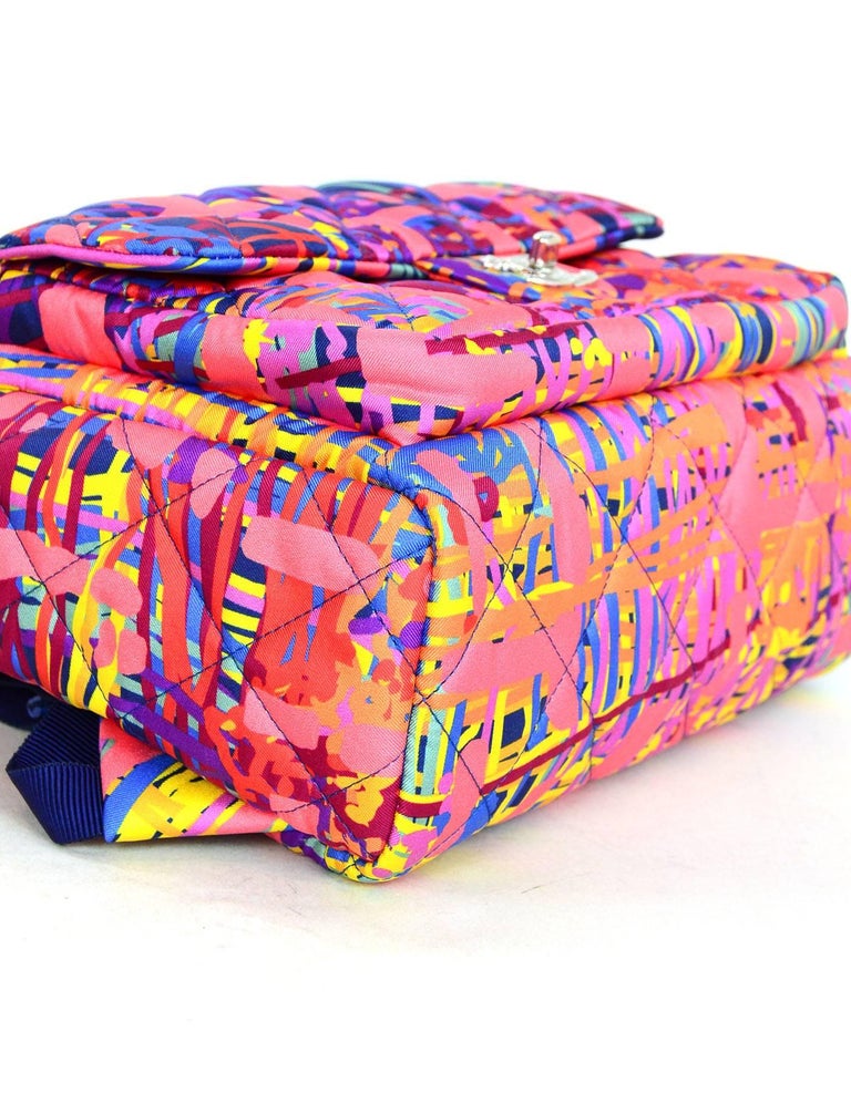 Chanel Pink and Multicolor Quilted Backpack Bag, 2018 at 1stDibs ...